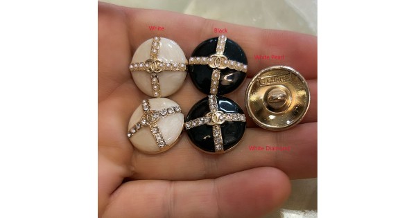 Diamond Buttons , LV rhinestone padlocks, pendant, cc button, button ...