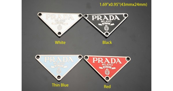Metal Tags ，triangle tag, prada tag,